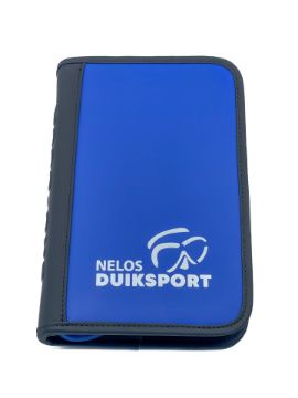 NELOS-boetiek. Plastic mapje voor kaft duikboek
